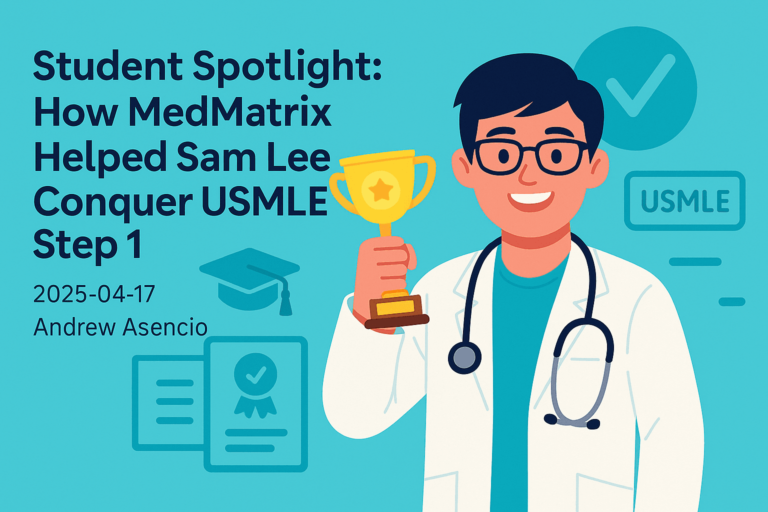 Student Spotlight: How MedMatrix Helped Sam Lee Conquer USMLE Step 1 | MedMatrix